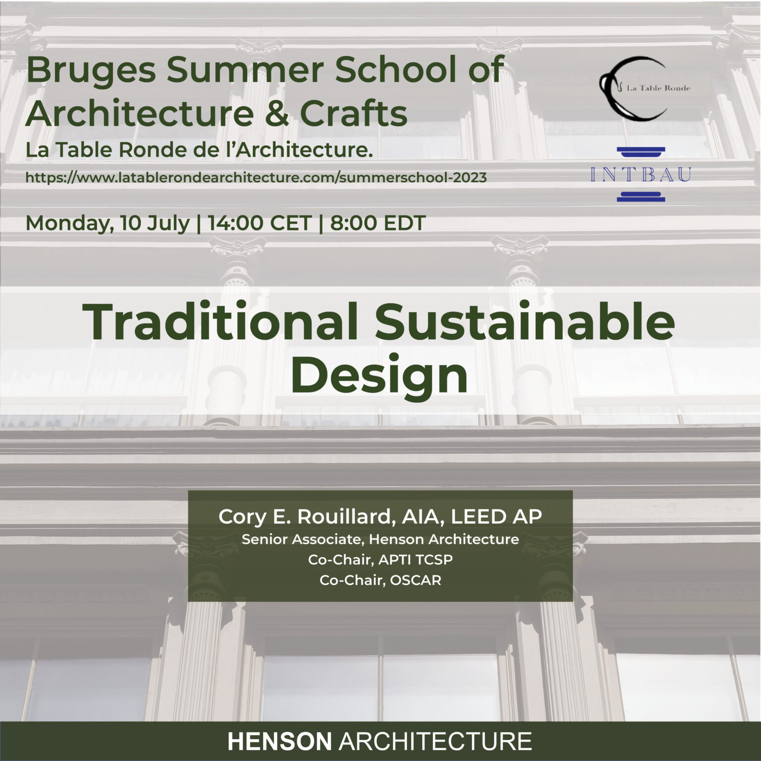 Traditional Sustainable Design in Bruges - Henson Architecture